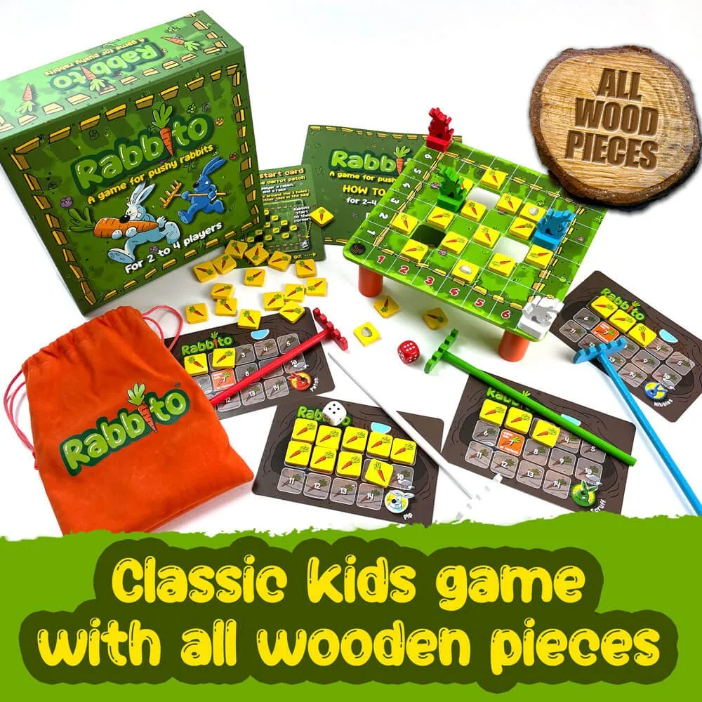 Rabbito Board Game - A fun, strategy rabbit game for kids and adults ...