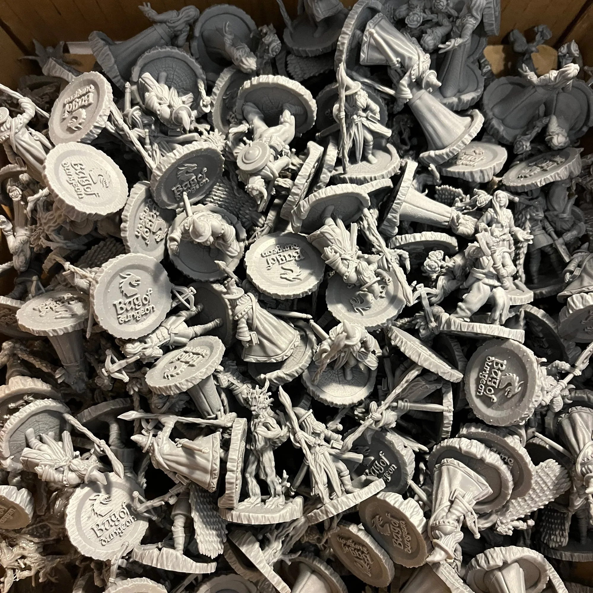 Bag of Dungeon Fantasy Miniatures - Gunpowder Studios - Board Games Makers